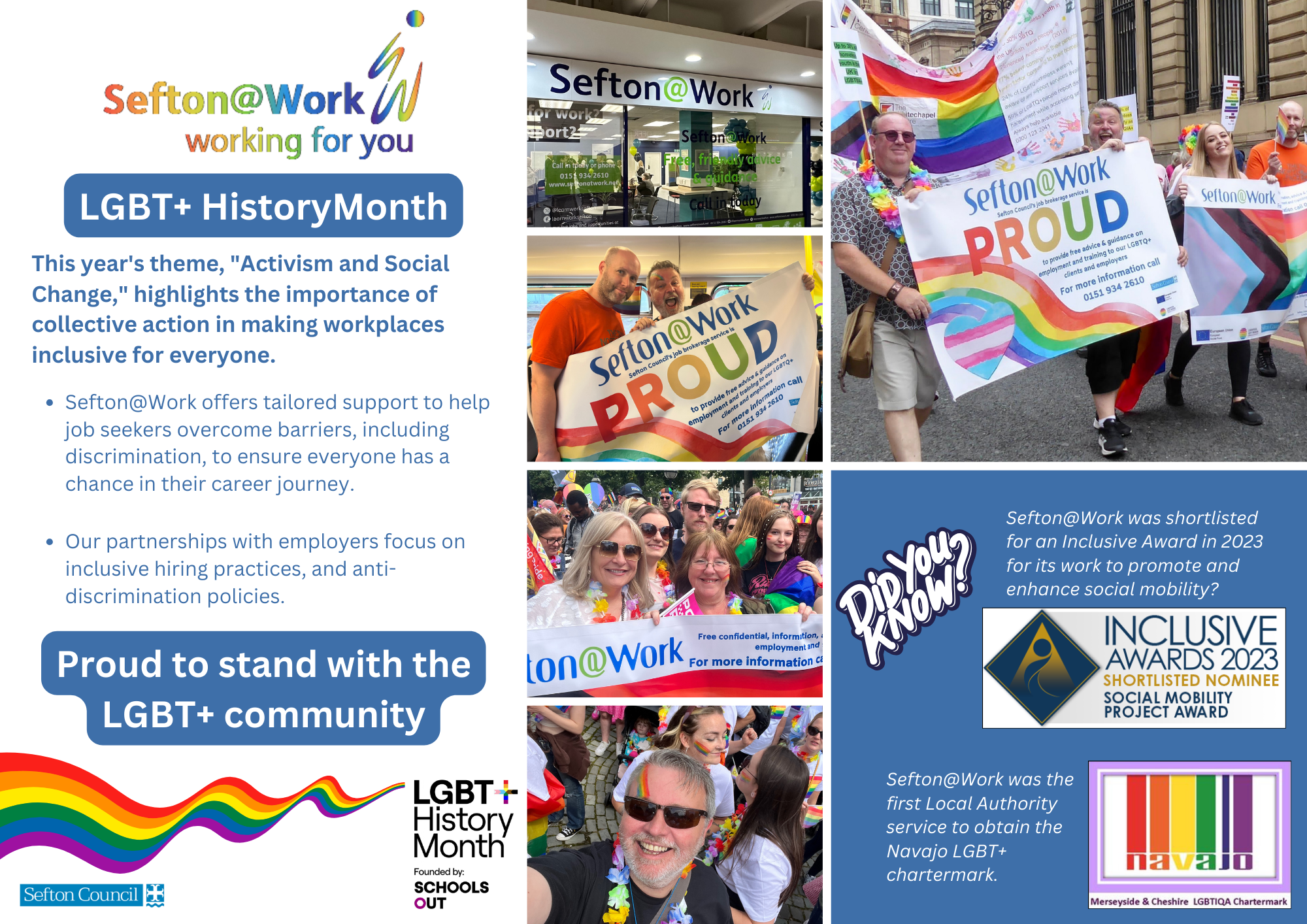 Sefton@Work is proud to support LGBT+ History Month!